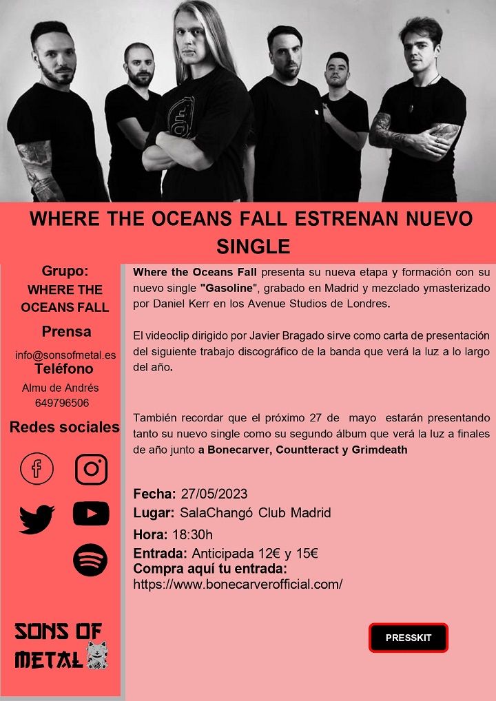 Where The Oceans Fall – SÓLO ROCK Uruguay